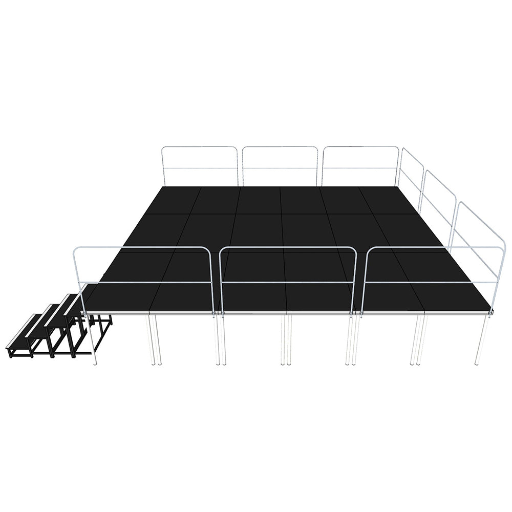 Portable Aluminium Stage Platform 6m x 6m x 1m Modular Stage Deck Pack ...